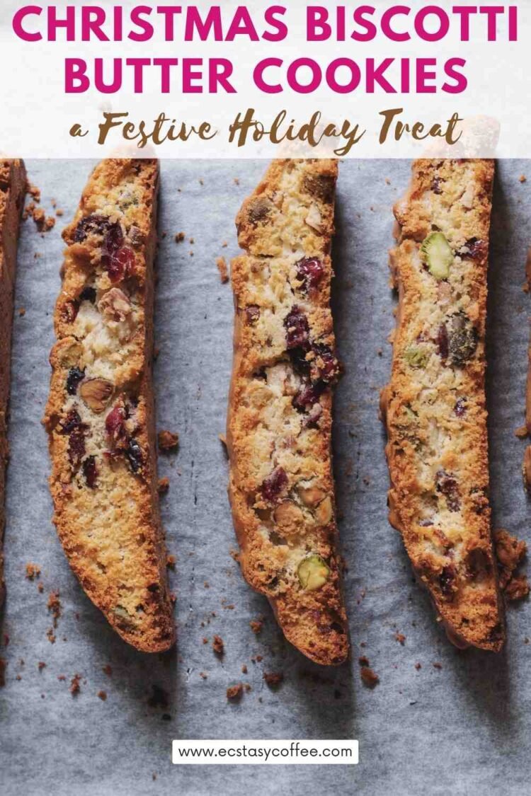 Christmas Biscotti Butter Cookies - a Festive Holiday Treat