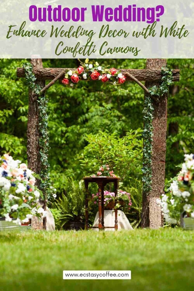 Outdoor Wedding? Enhance Wedding Decor with White Confetti Cannons