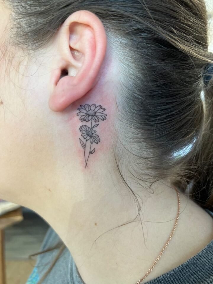 35 Unique Behind the Ear Tattoo Ideas to Inspire You