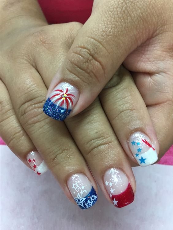 Beautify Your Nails with Stunning Firework Nail Art Ideas!