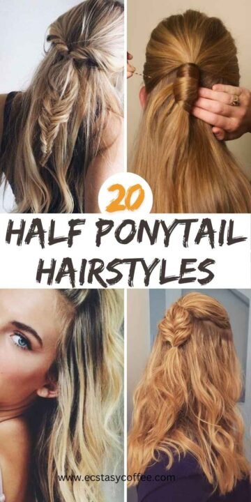 20+ Trendy Half Ponytail Hairstyles You'll Love