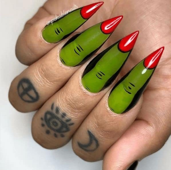 60 Unusual Halloween Nail Art Designs for You to Surprise