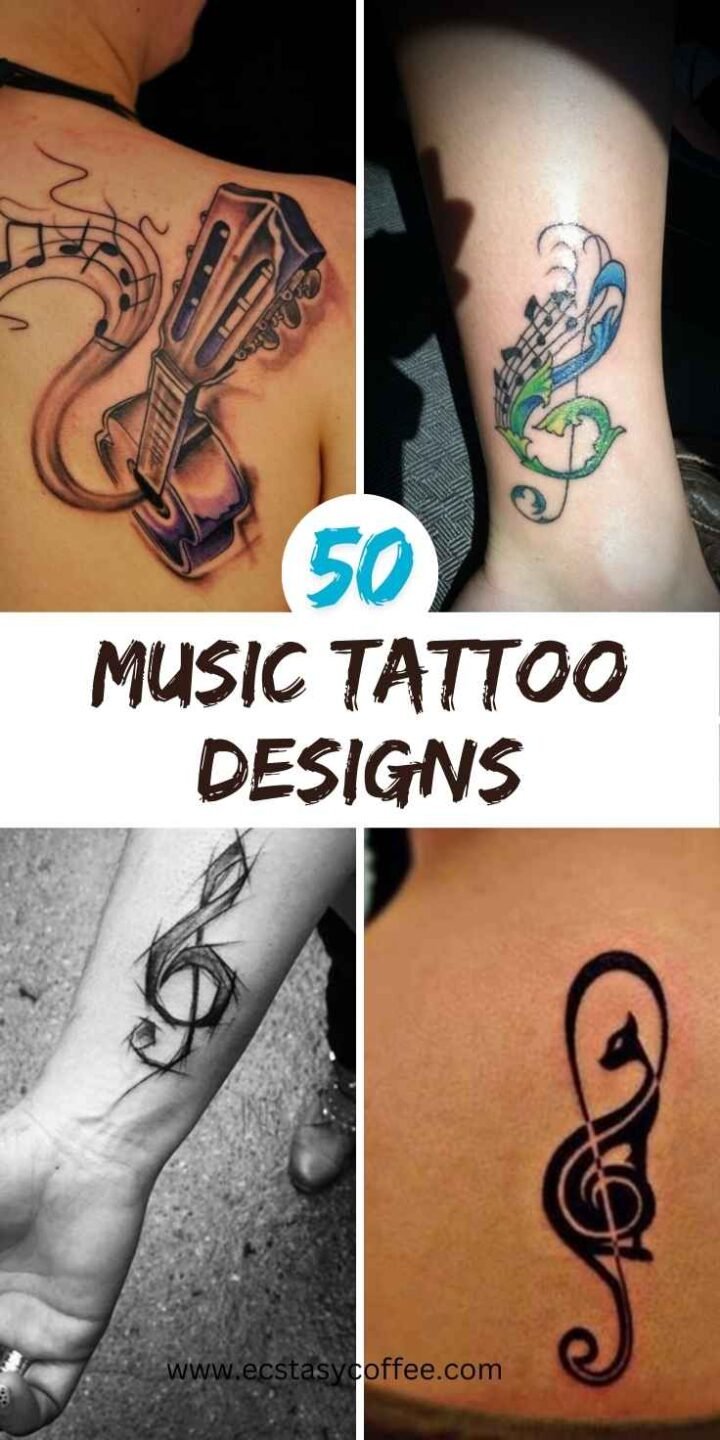50 Unique Music Tattoo Designs to Show Your Passion