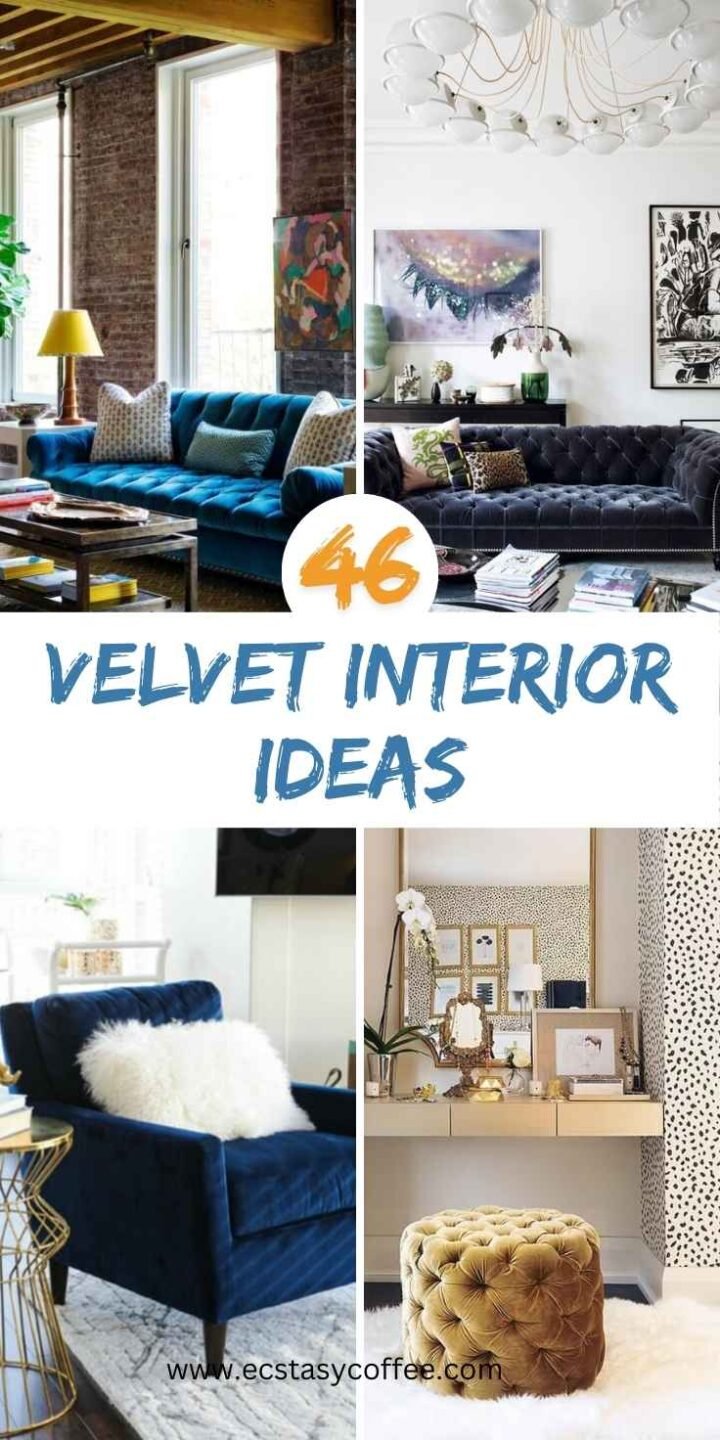 46 Velvet Interior Ideas: Creating a Royal Ambiance