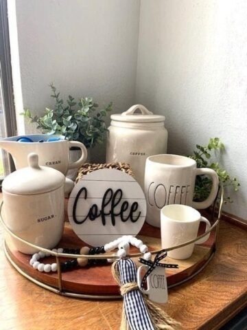 20 Tiered Tray Coffee Bar Ideas for Any Kitchen