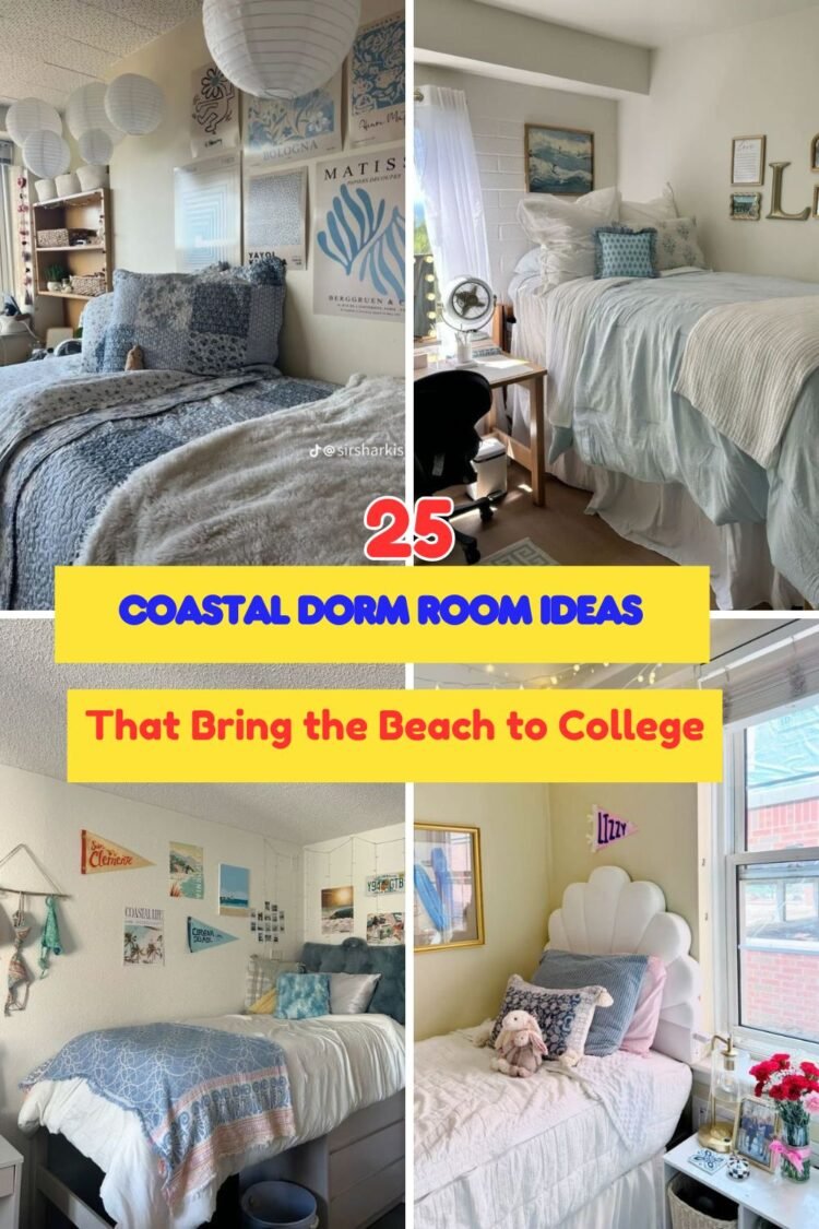 25 Coastal Dorm Room Ideas That Bring the Beach to College